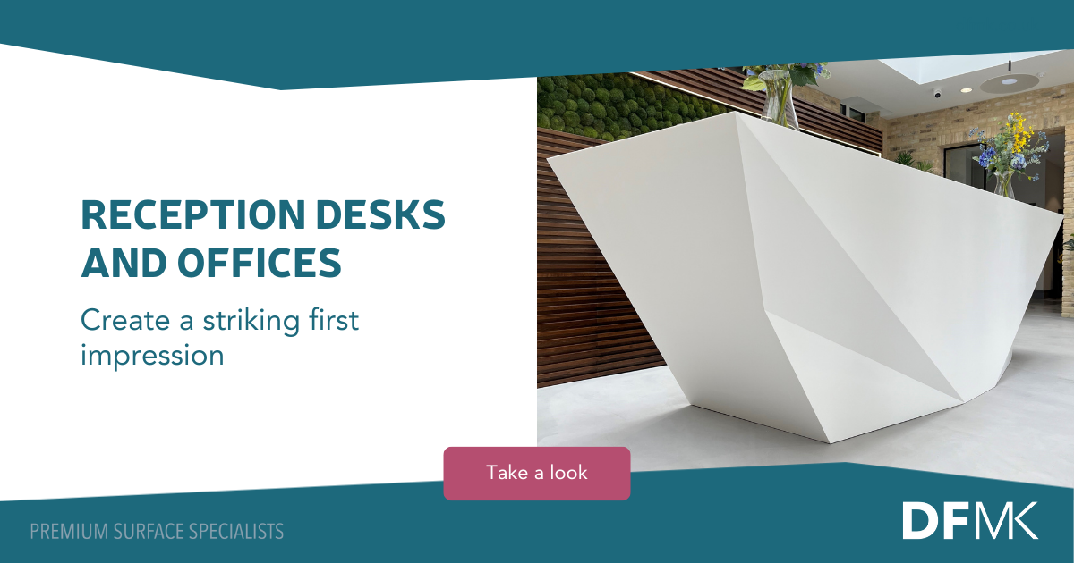 Acrylic Solid Surface Reception Desks To Make A Statement | DFMK